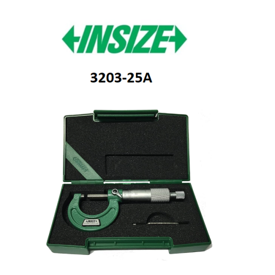 Insize 3203-25A Mekanik Dış Çap Mikrometre 0-25mm (Standart Model)